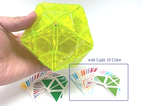 Evgeniy Icosahedron Carousel Ice Green Body (DIY Light 10-Color Sticker ...